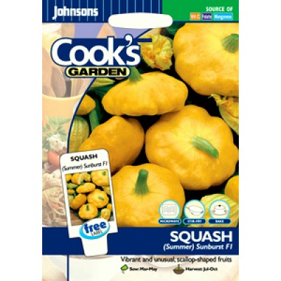 Courgette Patisson Sunburst - schotelvormige vruchten - zaden kopen
